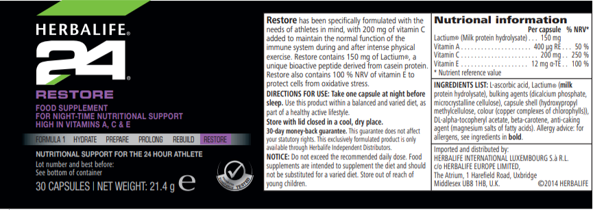 Herbalife Restore 30 capsules £ 23.89