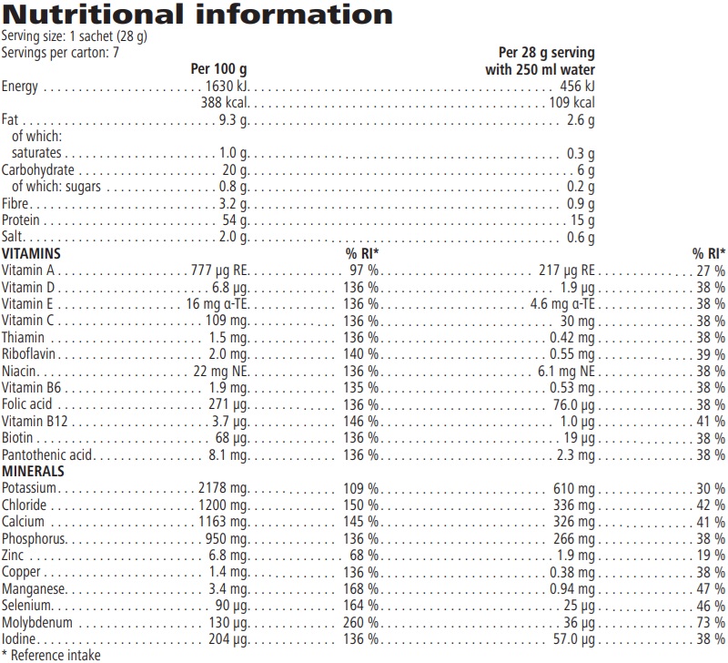 Vegan Protein Drink Mix Sachets Vanilla Pack of 7 sachets